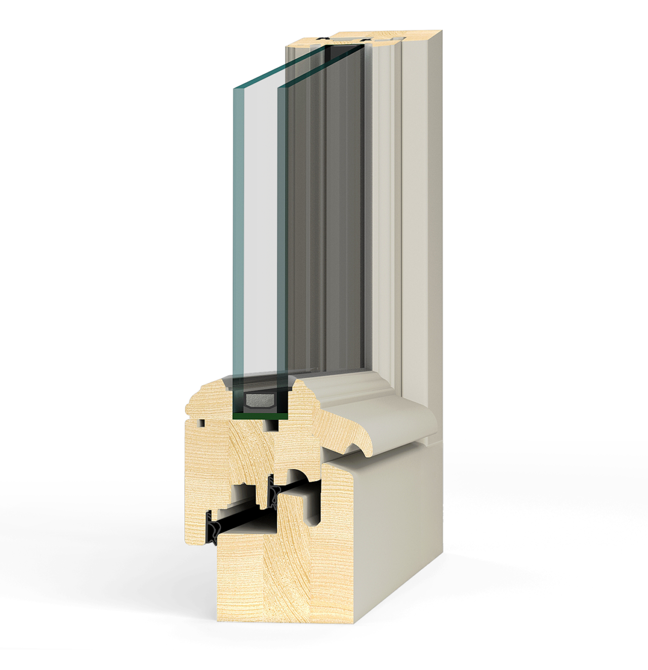 Fenêtre bois Secura 68 TRADI & EURO - hilzinger